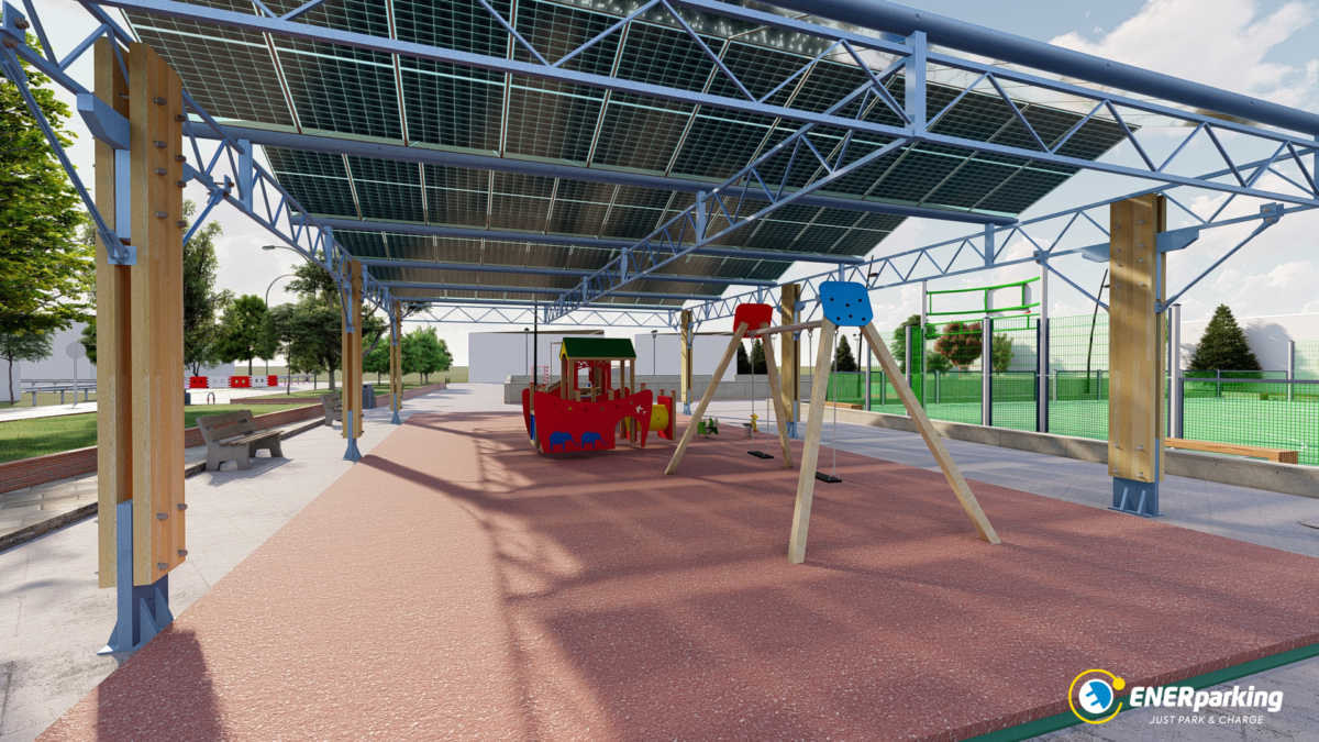 Cubierta Solar Parques promoción - ENERparking